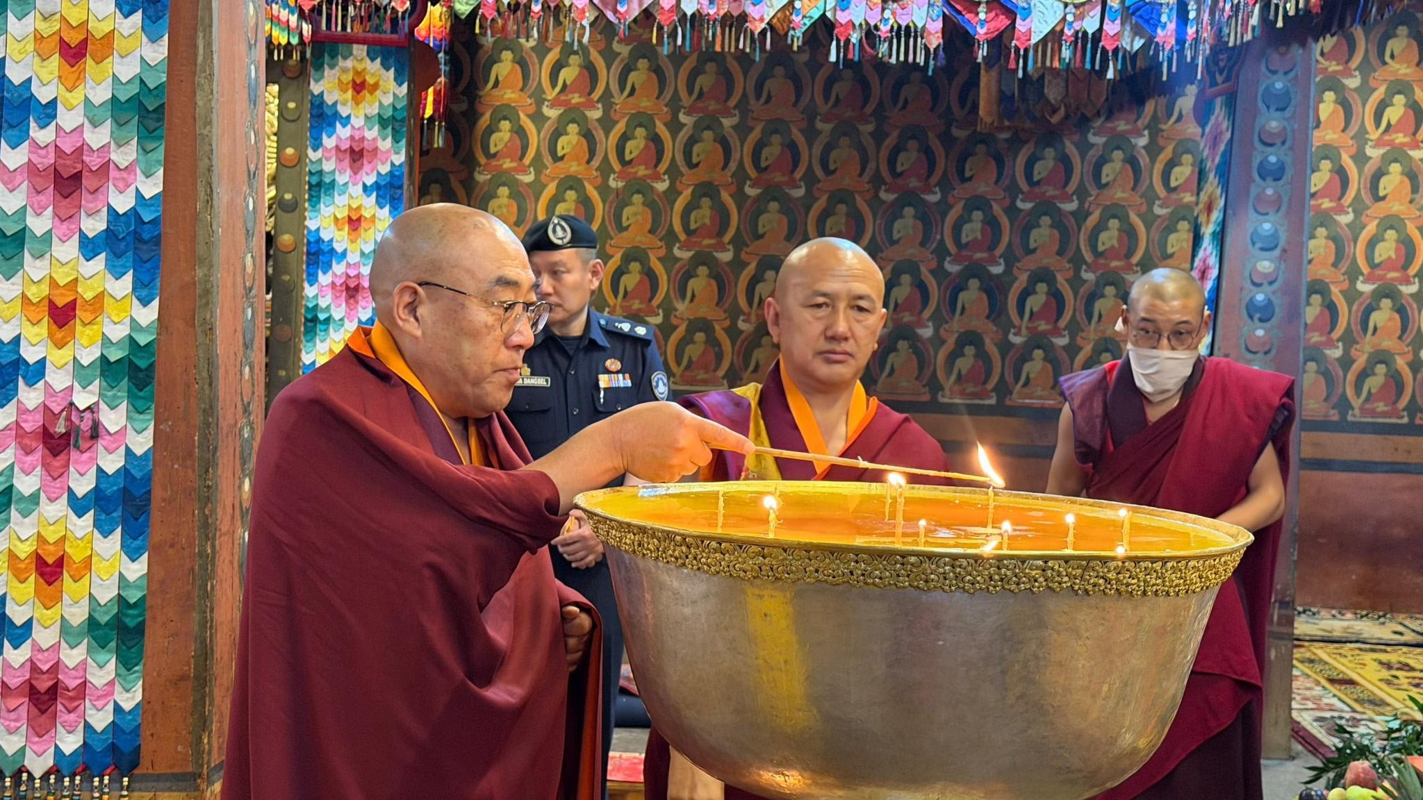 Crimson Procession brings Blessings, as Bhutan’s Central Monastic Body ...